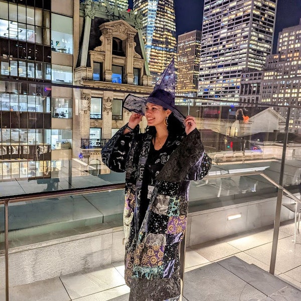 The Granny Square Pimp Coat Duster With Faux Fur Trim - Etsy