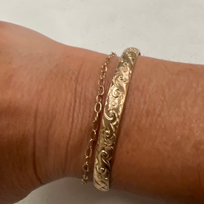 Gold Floral Cuff, Cuff Bracelet, Gold Bracelet Cuff, Boho Cuff ...