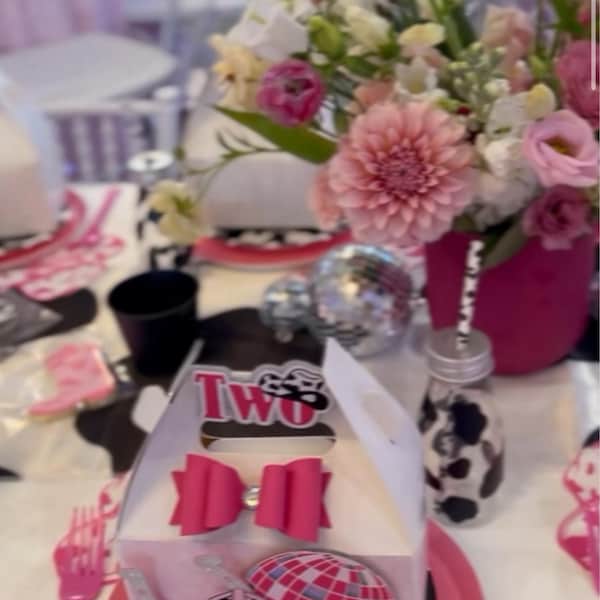 Rodeo Disco Party Favor Box, Rodeo Disco Birthday Decorations, Rodeo ...
