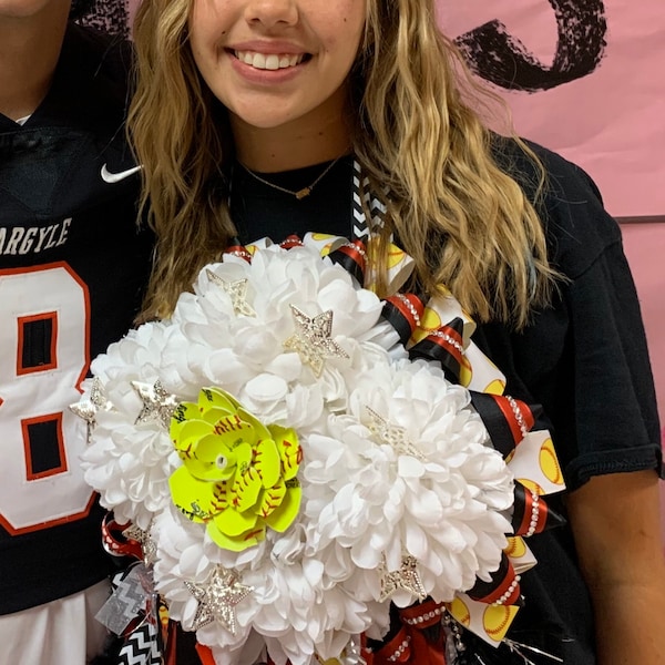 Softball "rose" in Full Bloom - Etsy