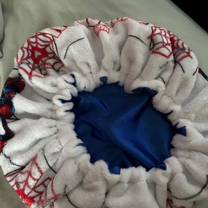 Pink Hearts Plush/ Pink Satin Reversible Bonnet - Etsy