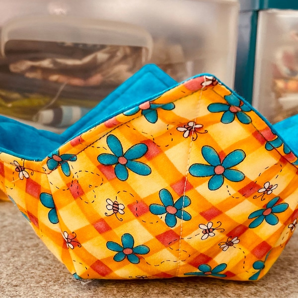 Sewing Instructions Download: 1 Hour Hot Bowl Cozy Holder ~ Petal Style ...