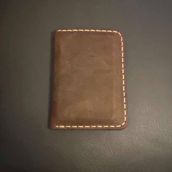 Handmade Leather Card Holder, Customized Wallet, Full Grain Leather ...
