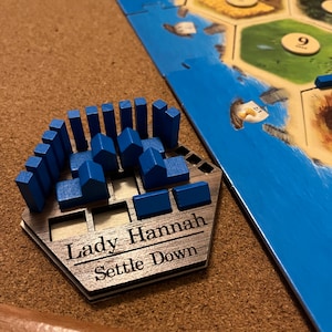 Personalized Game Piece Holders for Popular Game Board Finished Walnut ...