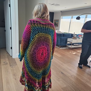 Boho Vest Pattern Crochet Bohemian Vest / Circle Vest / Bohemian Vest ...