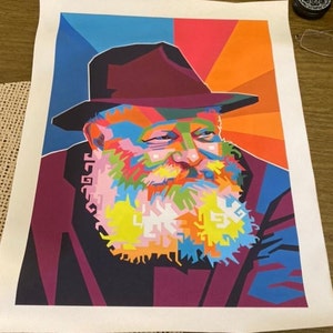 Modern Art Lubavitcher Rebbe Art Print - Etsy