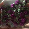 Mini Ribbon Roses With Leaf 3/8" (10mm) X 5/8" (16mm) Lots of Colors ...