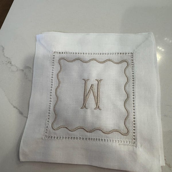 Ripple Squiggle Edge - in the Hoop ITH Cocktail Napkin Coaster | 5 ...