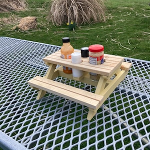 Condiment Picnic Table Plans, Camping Decoration Plans, Picnic Table ...