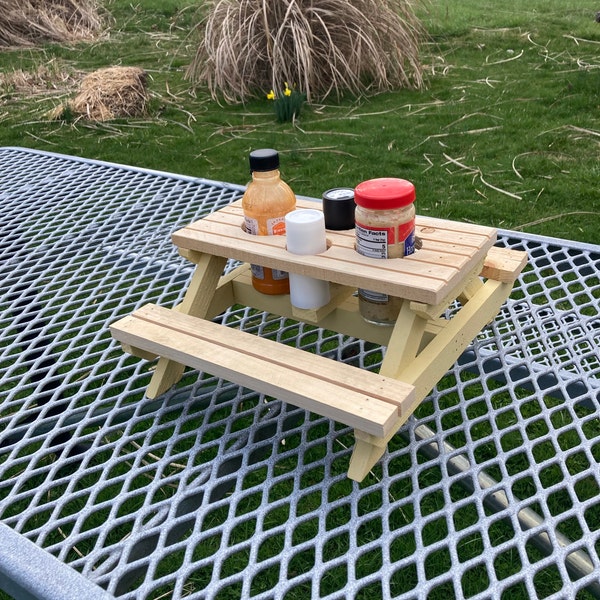 Condiment Picnic Table Plans, Camping Decoration Plans, Picnic Table ...