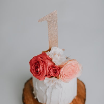 Number 1 Cake Topper Gold 1 Cake Topper 1st Birthday Cake Topper Gold ...