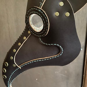 Handmade Hand Stitched Genuine Leather Steampunk Biker Face | Etsy