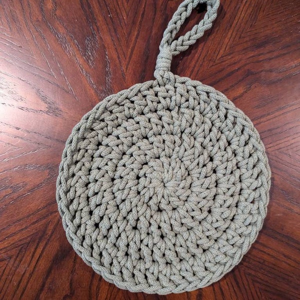 CROCHET PATTERN: Trivet / Hot Pot Pad With Handle | 3 in 1 | Instant ...