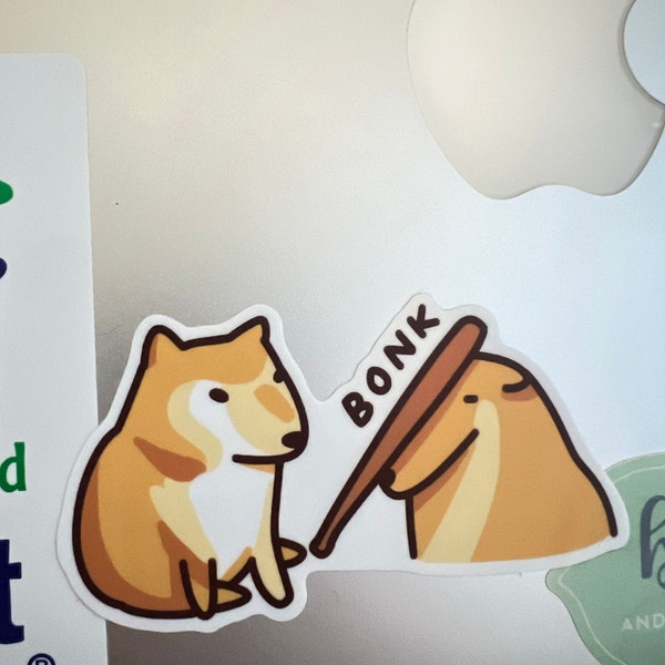 BONK Dog Meme Stickers - Etsy