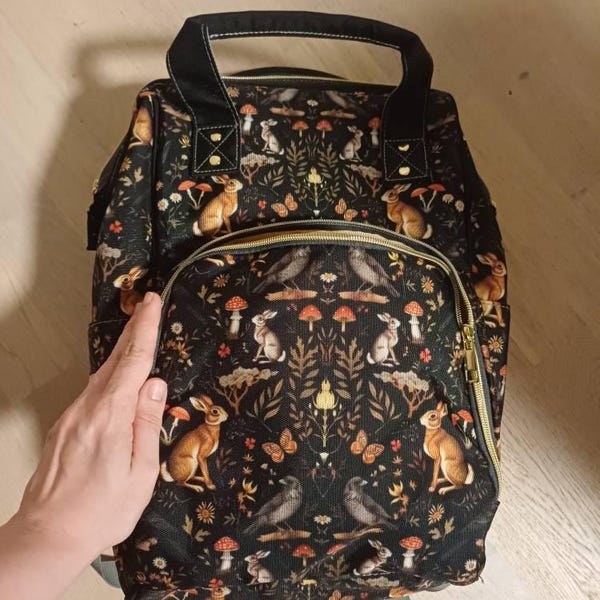 Gothic Skeleton Reading Satchel, Dark Academia Skeleton Library Floral ...