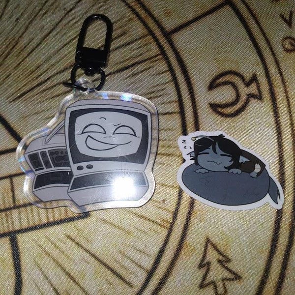 Roblox Pressure Holographic Acrylic Keychains - Sebastian Solace and ...