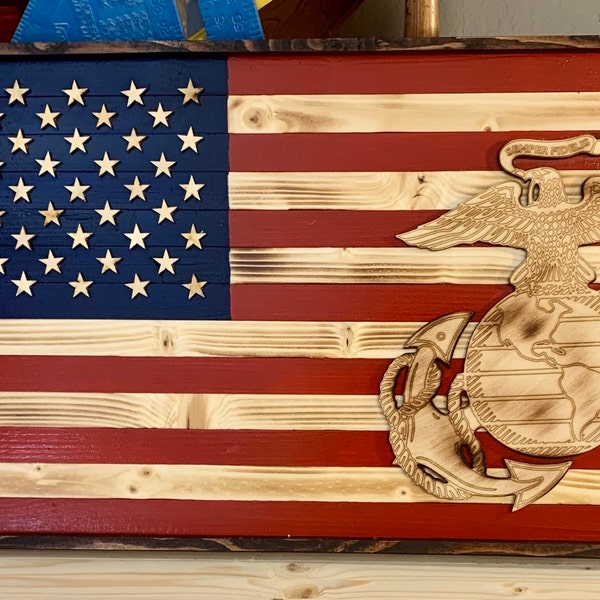 US Marine Corps EGA - USMC Logo - Various Sizes - Laser Cut Birch - Diy ...