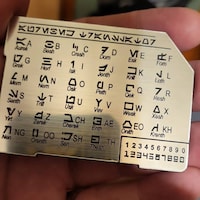 Aurebesh (star Wars Language) Decoder/translator Card - Etsy