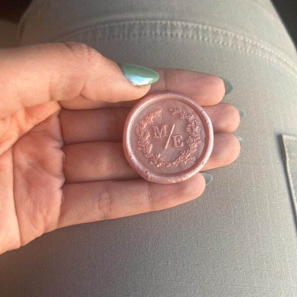 Wax Seal Stickers Custom, Personalized Wax Seal Stickers, Monogram ...