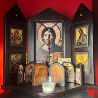Jesus Christ of Sinai With Virgin Mary, St John and Archangels ...