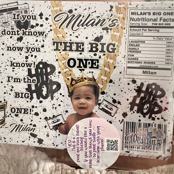 Notorious One the Big ONE Birthday Juice Box - Notorious One Birthday ...