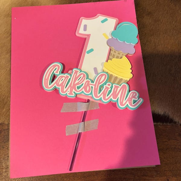 Sweet One Cake Topper/ Number Cake Topper/ Sweet One Smash Cake Topper ...