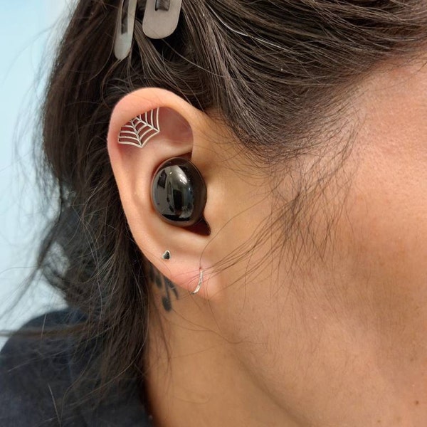 Spider Web Earring Gothic Jewelry • Cartilage Helix Piercing 20G 18G ...