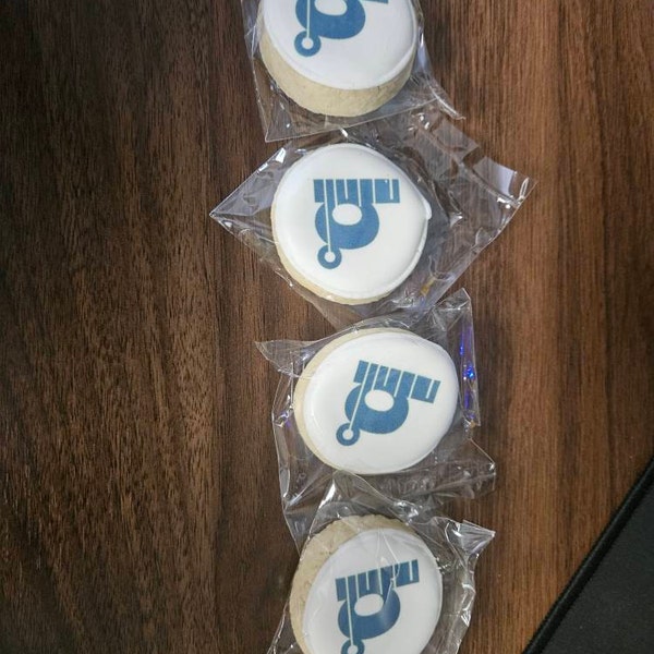 MINI Business Logo Cookie And/or Cupcake Topper Cookie Corporate ...