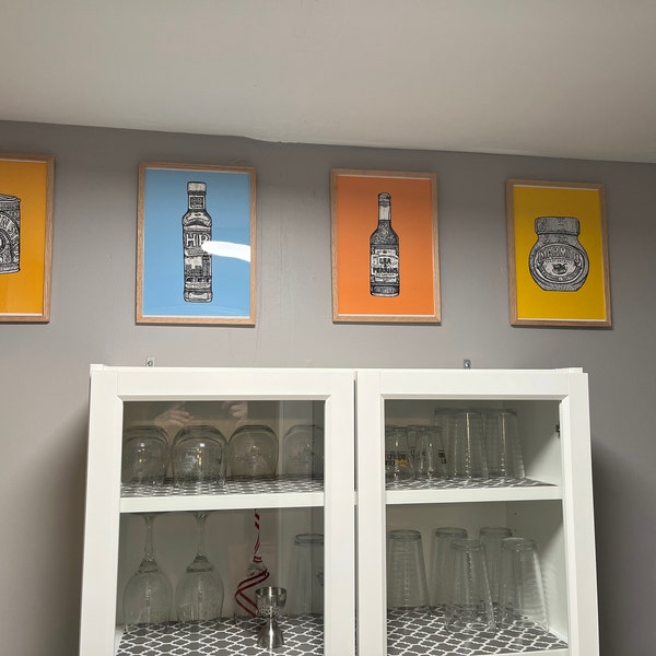 You Choose the Size // White Tray Frame // for Canvas Artworks // Made ...