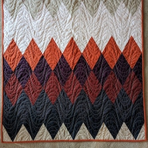 Winter Quilt Pattern Modern Quilt Fat Quarter Quilt Pattern Cold Front ...