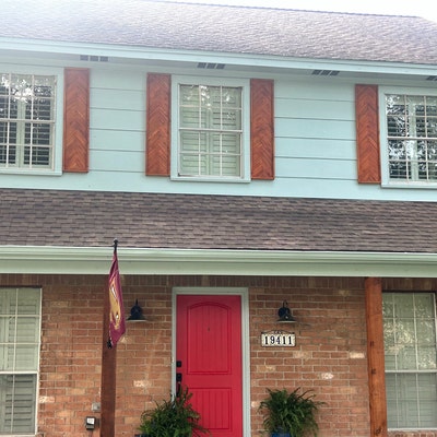 Herringbone Shutters Chevron Shutters Modern Farmhouse Shutters Modern ...