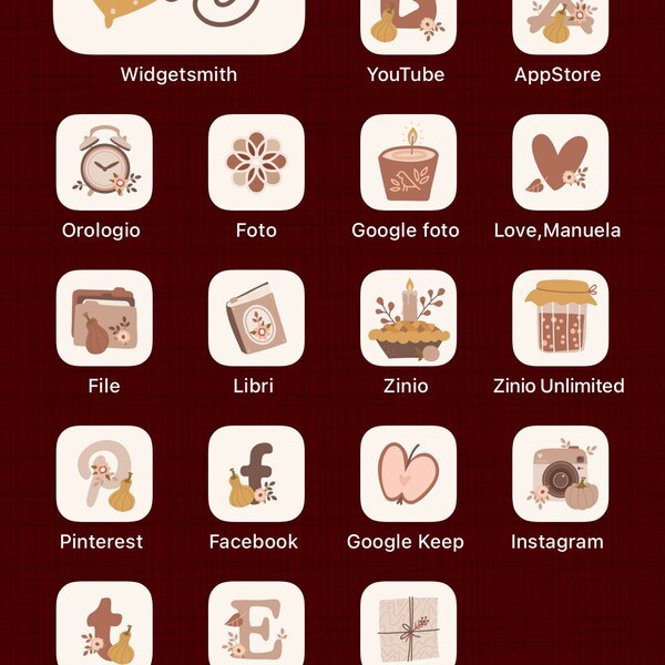 Ios 14 Fall Thanksgiving App Icons, Autumn Aesthetic Iphone, Pumpkin ...