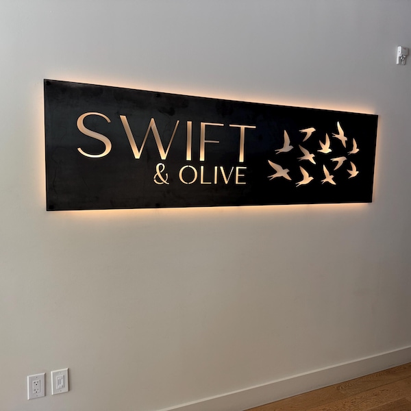 Handcrafted Custom Metal Logo Sign - Personalized Business Signage - Etsy