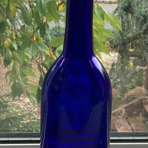 750 Ml Blue Cobalt Glass Solar Bottle Ho'oponopono Cleansing Tool - Etsy