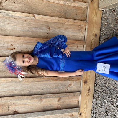 Hot Pink Sparkly Jumpsuit Pageant Outfit Girls Neoprene Jumpsuit ...