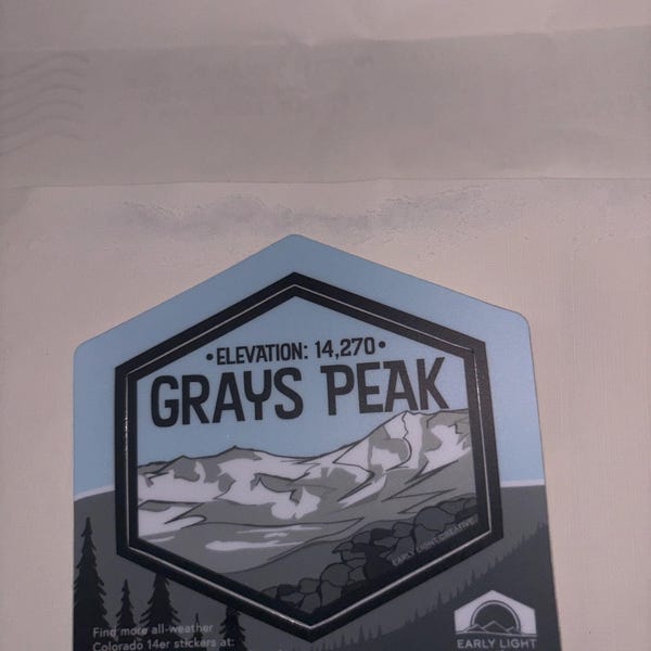 Colorado 14er: Sunshine Peak Sticker | High Quality, Vinyl, Waterproof ...