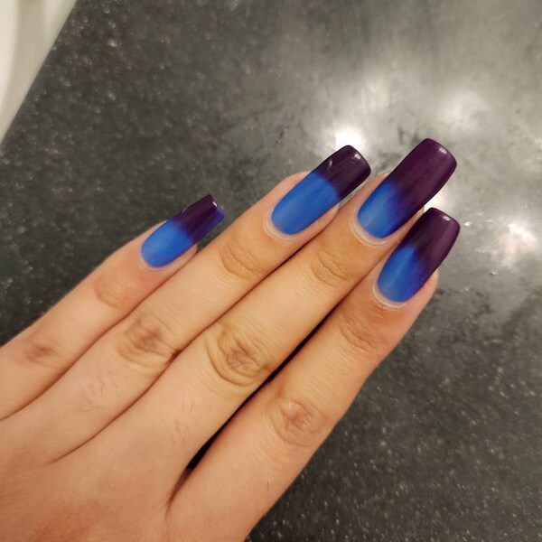 Parrot Polish Lavender Berry Bliss Thermal Nail Polish - Purple/blue - Etsy