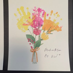 Grandpa Handprint Footprint Art Craft, Fathers Day Gift, Grandfather ...