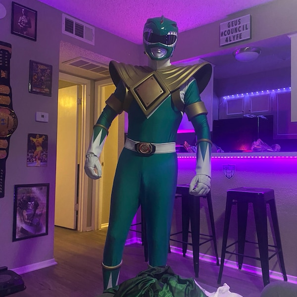 ANIKI MMPR Green Ranger Cosplay Costume Set - Etsy