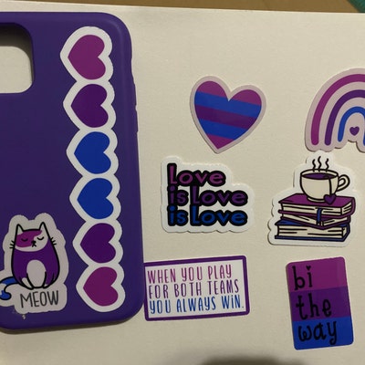 Gender-fluid, Gender Fluid Pride Sticker Set, LGBTQ Stickers, Pride ...