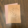Big & Little Dipper Constellation Wood Card [long Distance Relationship ...