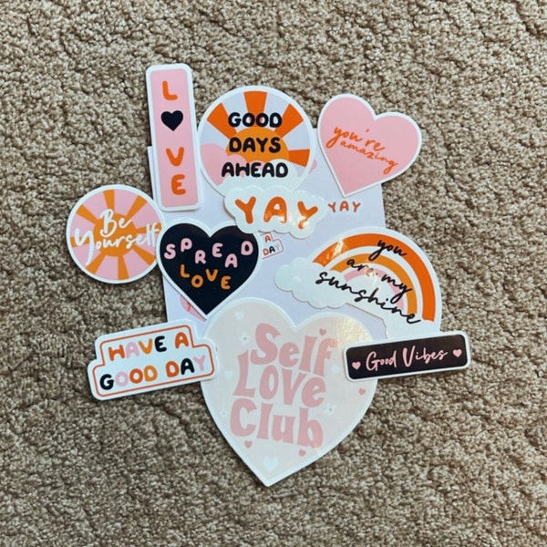 Self Love Sticker Pack | Cute Stickers | Positivity | Journal Stickers ...
