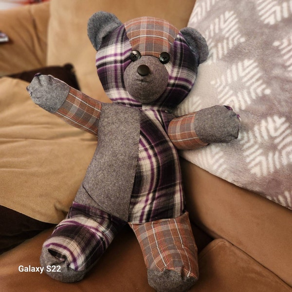 Memory Bear Pattern Easy 14 Sewing Pattern Simple Bear Pattern Sewing ...