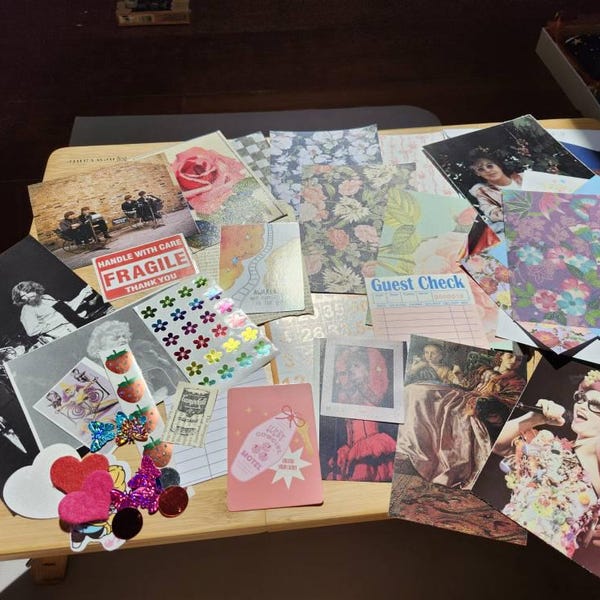 Aesthetic Sticker/collage Sheet (instant Download) - Etsy