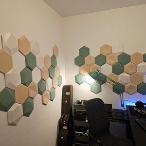 DECORATIVE SOUNDPROOFING Tile Acoustic Panel Sound Absorbing Panel ...