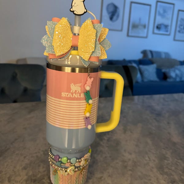 3D Printed Name Straw Topper,personalized Straw Cap With Letters Charms ...