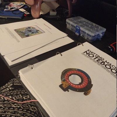 Knitting Project Notebook Planner for Circular or Loom Knitting Machine ...