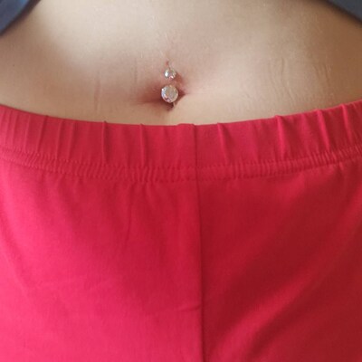 Minimalist Belly Ring Belly Button Ring Belly Button Jewelry Double ...
