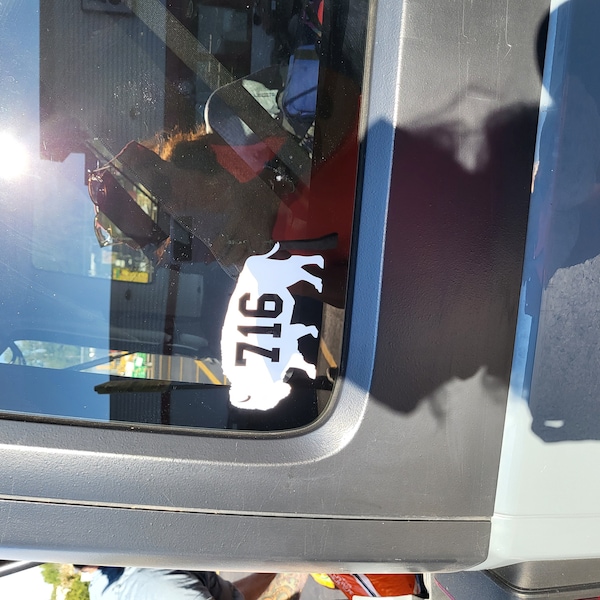 Buffalo NY 716 Standing Bison Car Vinyl Car Decals Die Cut Phone Laptop ...