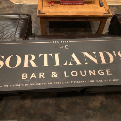 Custom Bar & Lounge Sign Customized Bar Sign Home Bar Sign - Etsy